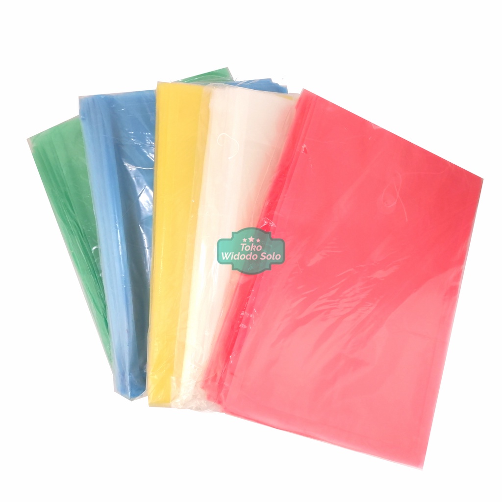 Jual 1 LUSIN Map Plastik Tali Folio Merah Biru Hijau Kuning Putih ...