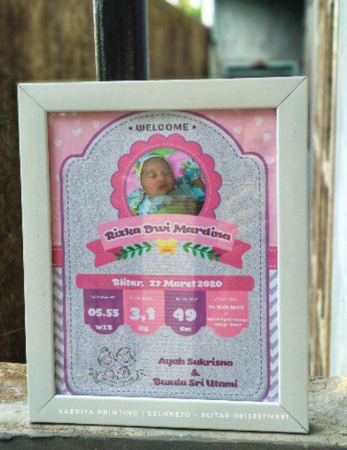 Jual Baby Frame Biodata Bayi | Shopee Indonesia