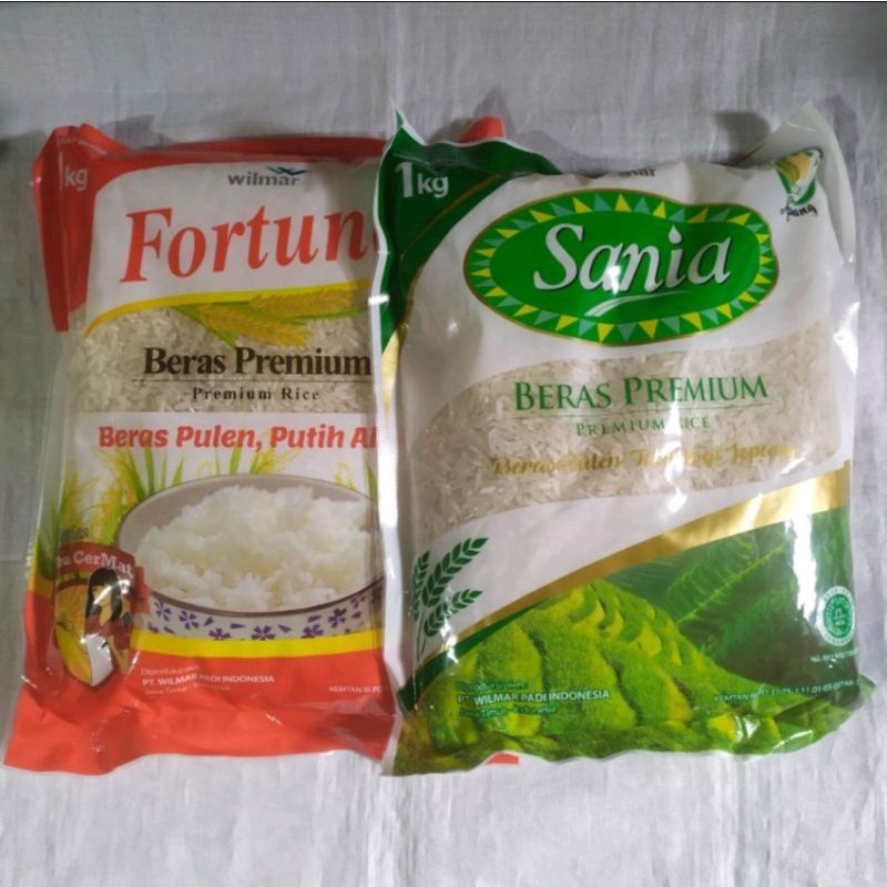 Jual BERAS FORTUNE / SANIA 1kg (20 pcs) INSTANT | Shopee Indonesia