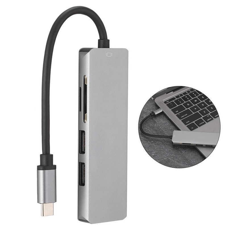 Jual USB C To HDTV 5 in 1 Multifunction Adapter Converter 5 Ports ...