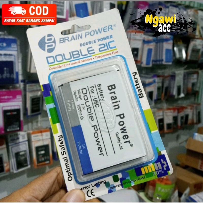 Jual BATRE BATERAI BATTERY Evercros M60/M6/M6A Bisa pakai U6C DOBLE POWER BRAIN POWER | Shopee ...