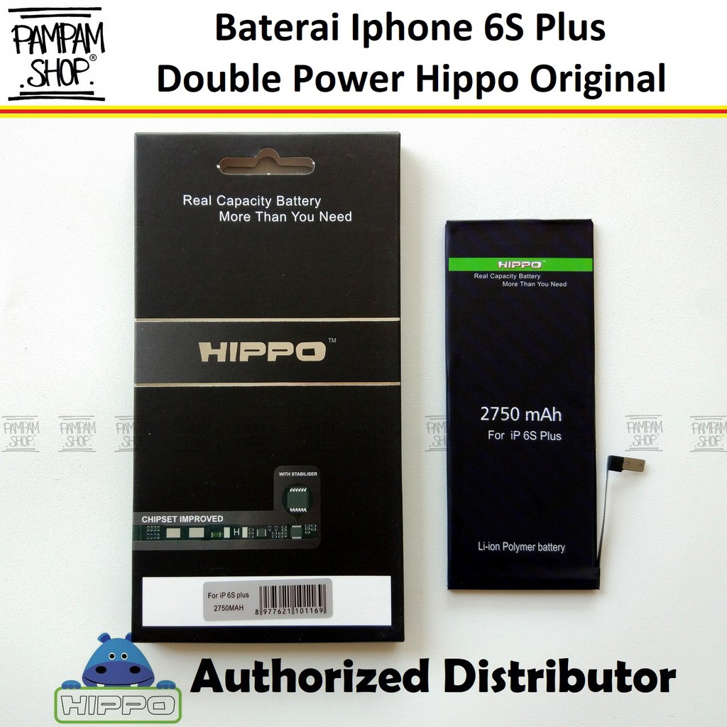 Jual Baterai Hippo Double Power Ip 6S Plus 6S+ Batre Batrai Dual Handphone HP Hipo Iphone ...