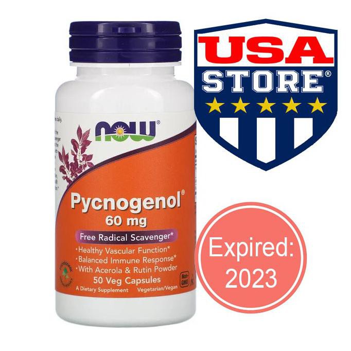 Jual KUALITAS ORIGINAL Now Foods Pycnogenol Food pembuluh darah jantung ...