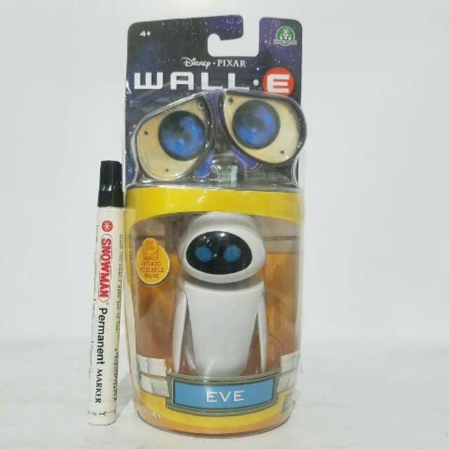 Jual mainan figure eve disney pixar wall e movie by thinkway toy tinggi ...