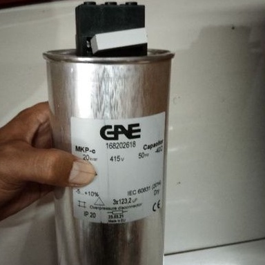 Jual kapasitor/capacitor 20kvar 415V 3phase /kapasitor GAE Mkp-c 20kvar 415V 3phase | Shopee ...