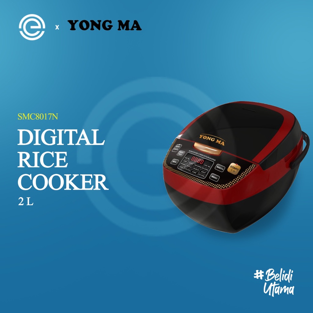 Jual YONG MA Magic Com Digital 2 Liter - SMC8017N | Shopee Indonesia