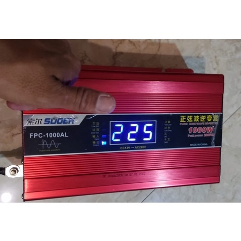 Jual SUOER FPC D 1000A Solar Power Inverter Pure Sine Wave PSW 1000 Watt Sinus Murni Digital ...