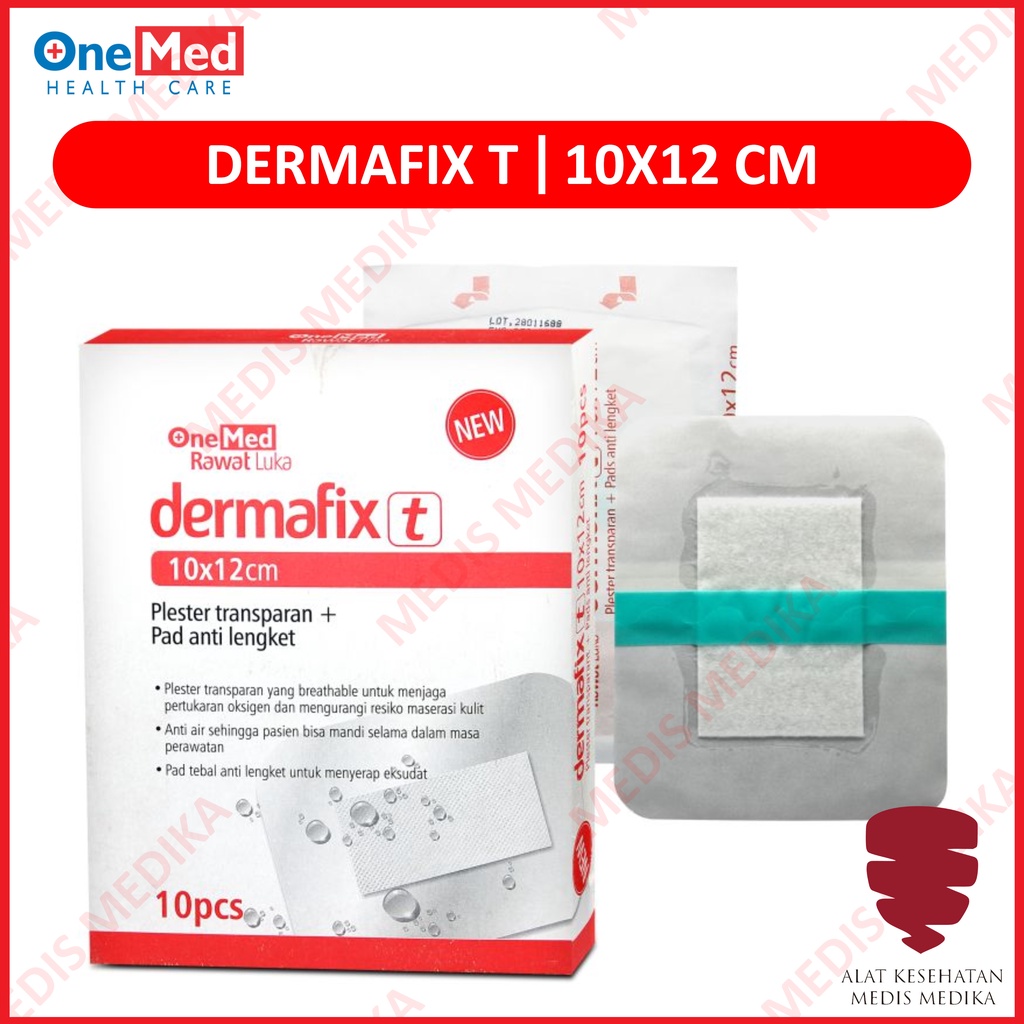 Jual Dermafix T 10 x 12 cm Onemed Plaster Transparan 10x12cm Peralatan ...