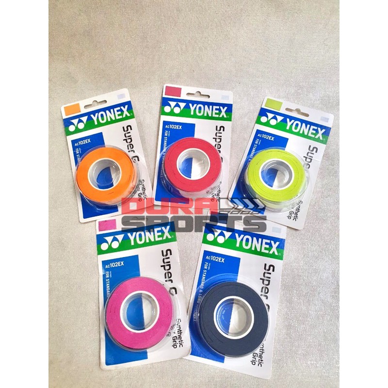 Jual Yonex Super Grap AC102 / AC102EX isi 3 - Grip Raket Badminton Tennis | Shopee Indonesia