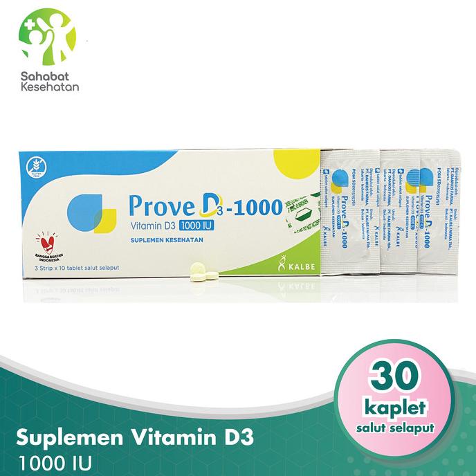 Jual PROVE D3 Tablet - Vitamin D3 1000 IU | Shopee Indonesia
