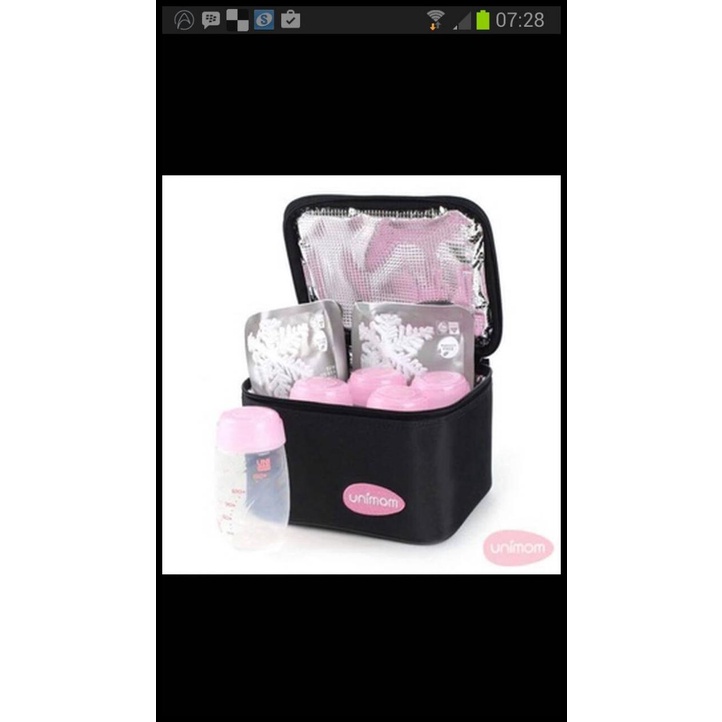 Jual Unimom Cooler Bag Tempat Simpan Asi Botol Asi | Shopee Indonesia