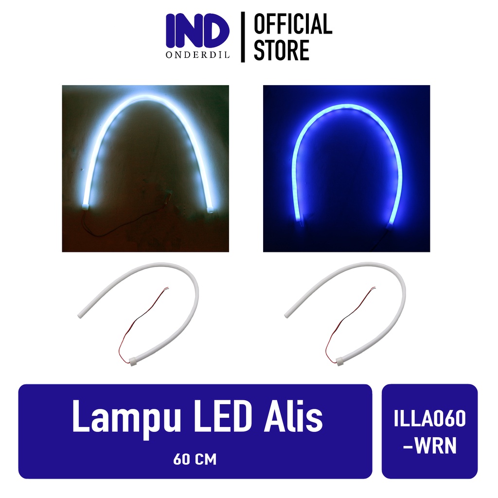 Jual IND ONDERDIL Lampu Variasi LED-Neon Alis Motor-Mobil Flexible 60 ...