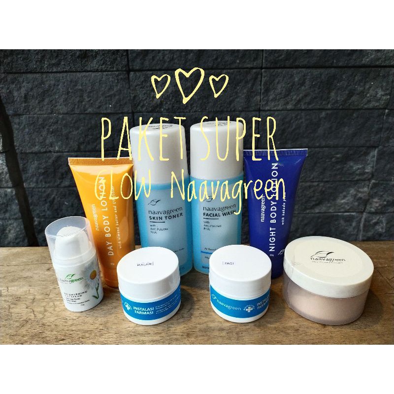 Jual PAKET SUPER GLOW NAAVAGREEN - ORIGINAL NAAVAGREEN SKINCARE ...