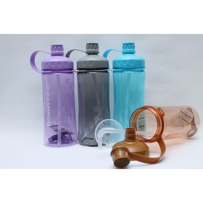 Jual Jual Botol Minum Import Zannuo Besar 1300 ml Filter Sedotan Tali ...