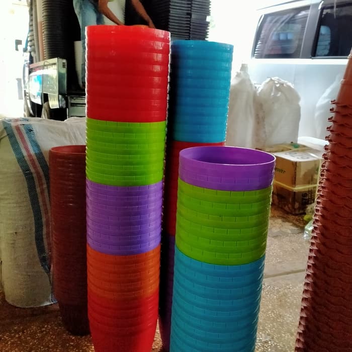 Jual TERMURAH cod Pot Gentong 27Warna. - Putih pot tanaman | Shopee ...