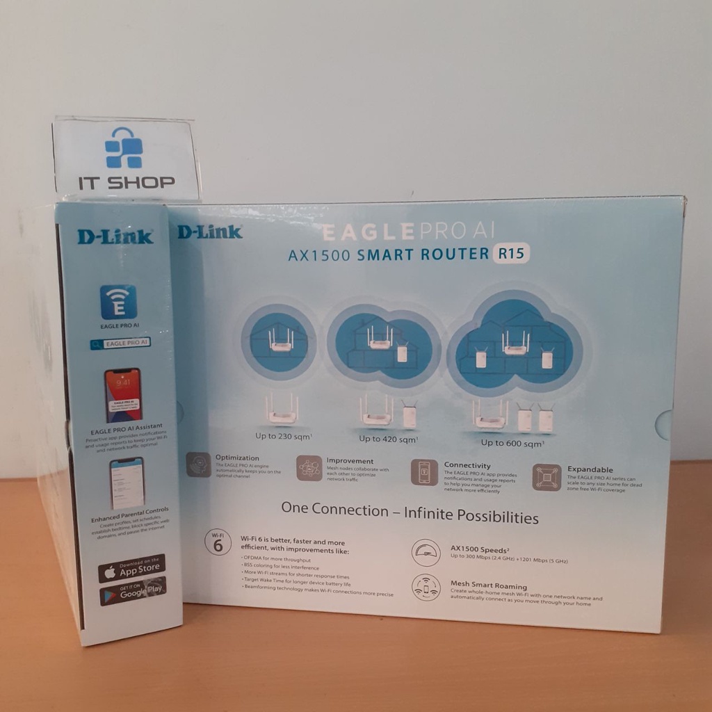 Jual D-Link Mesh EAGLE PRO AI AX1500 Smart Router R15 | Shopee Indonesia