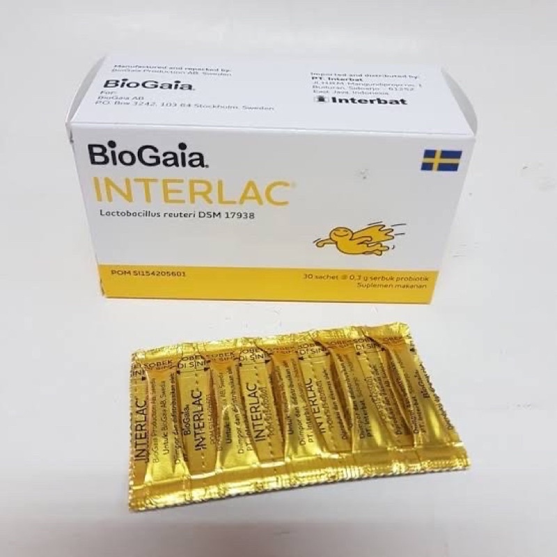 Jual Interlac Sachet Probiotic Serbuk BioGaia SATUAN Ecer | Shopee ...