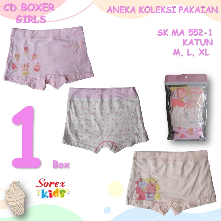 Jual 1 Box Celana Dalam Boxer Anak Cewek / CD Kancut Anak Perempuan ...
