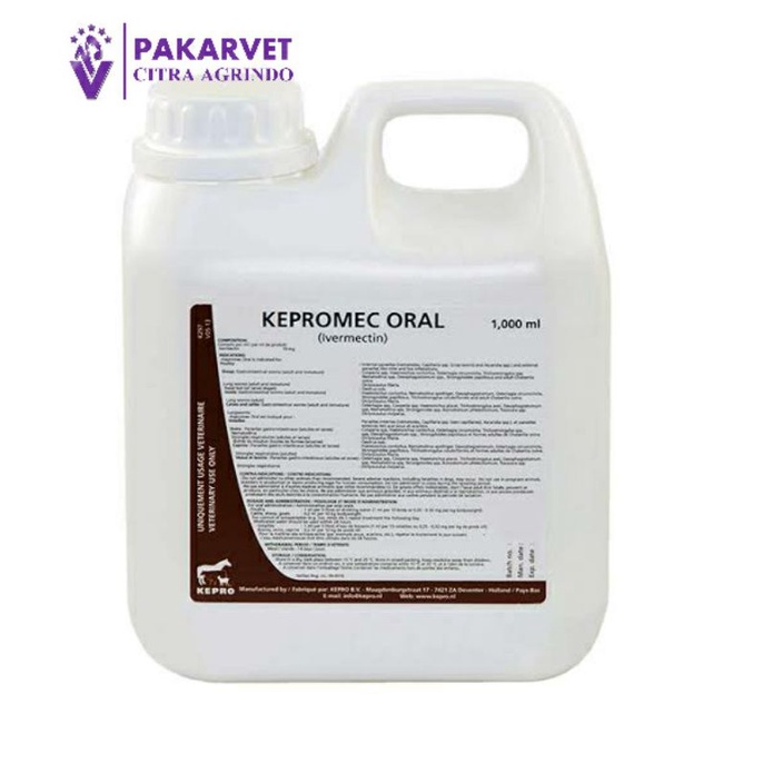 Jual KEPROMEC ORAL 1 LITER Mengatasi Ektoparasit dan Endoparasit pada ...