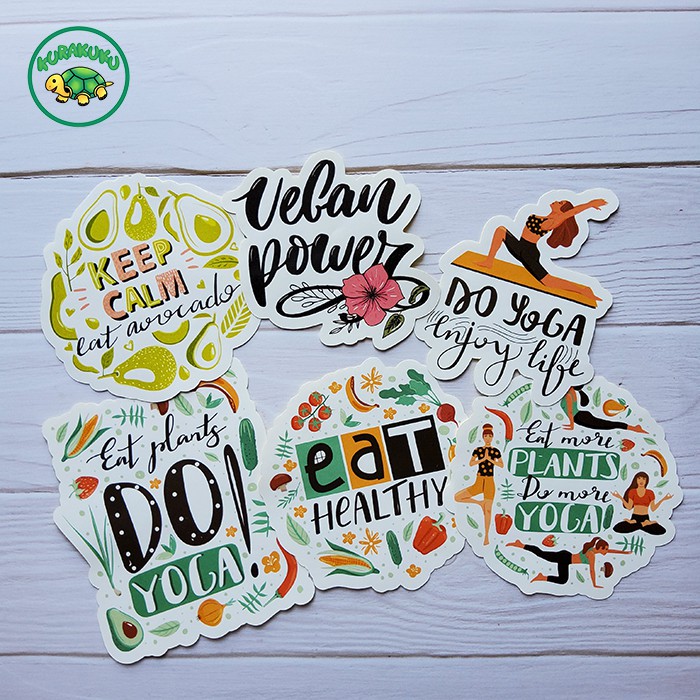 Jual Sticker / Stiker Deco Aesthetic Pack Eco Lifestyle 004 Utk Laptop ...