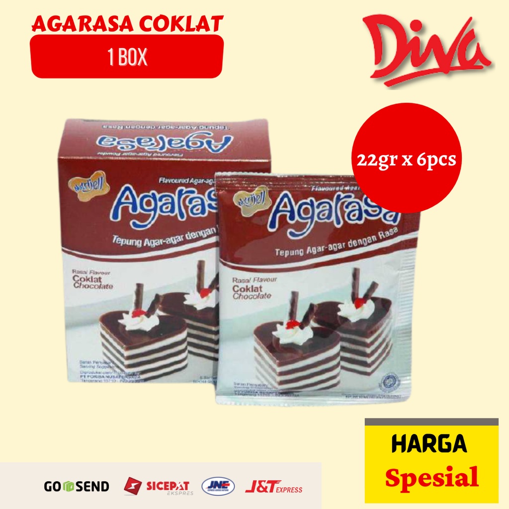 Jual [1 Box] Agarasa Cokelat / 22GR X6 PC | Shopee Indonesia