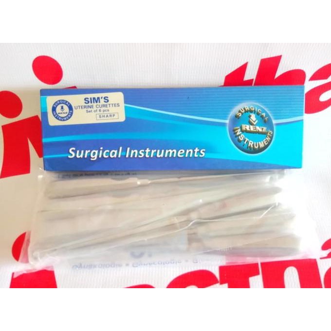 Jual Sendok Curette Kuret Curet Uterine Curettes SIMS Tajam Sharp Renz ...