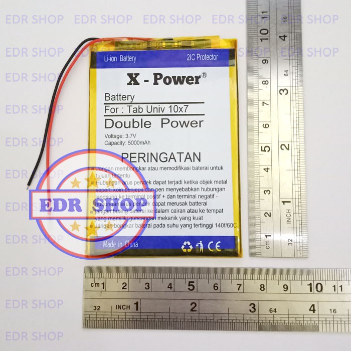 Jual Batre Tab Advan Universal 10x7 Batu Battery Baterai Tanam Double Power | Shopee Indonesia