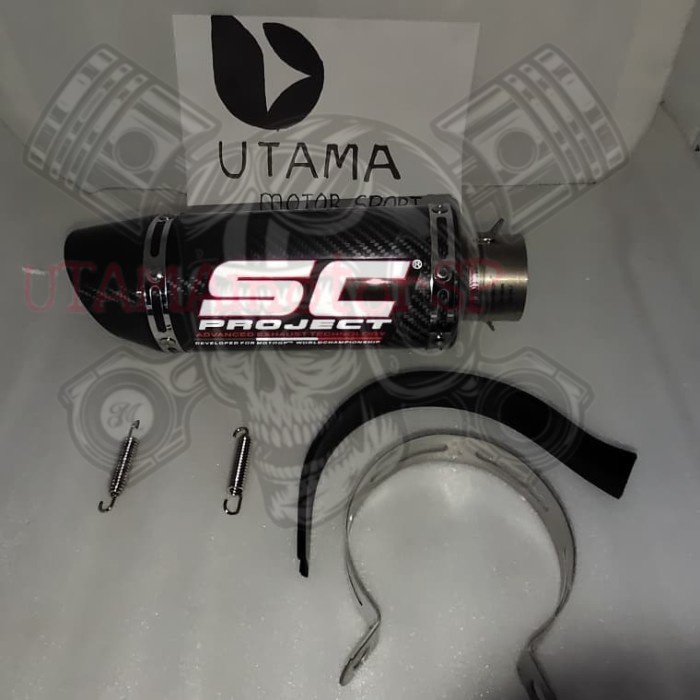 Jual Knalpot Exhaust System SC Project Carbon Kevlar Anti Panas Inlet ...