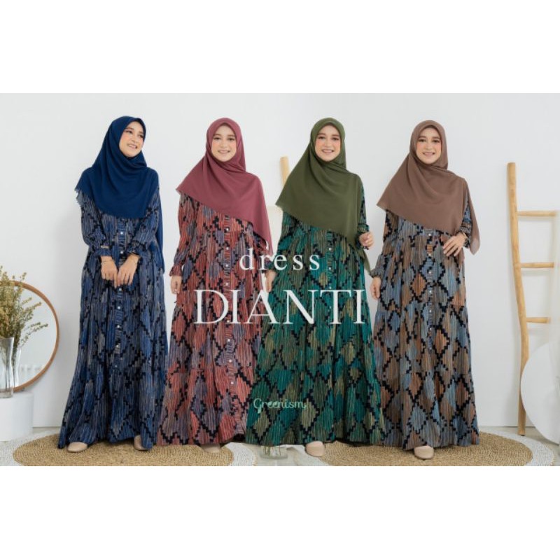 Jual DIANTI dress by Greenism | Shopee Indonesia
