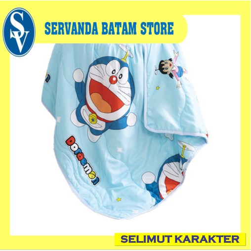 Jual (1KG=3) SELIMUT KARAKTER ANAK DORAEMON 100% KATUN LEMBUT UKURAN ...