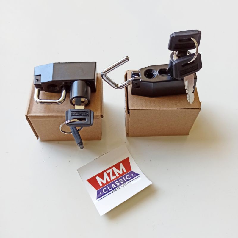 Jual Helmet Holder Kunci Helm V75 V80 Super Deluxe Excellent YB100 L2G ...