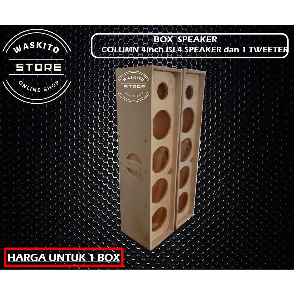 Jual Box Speaker 4 inch Column plus Tweeter | Shopee Indonesia