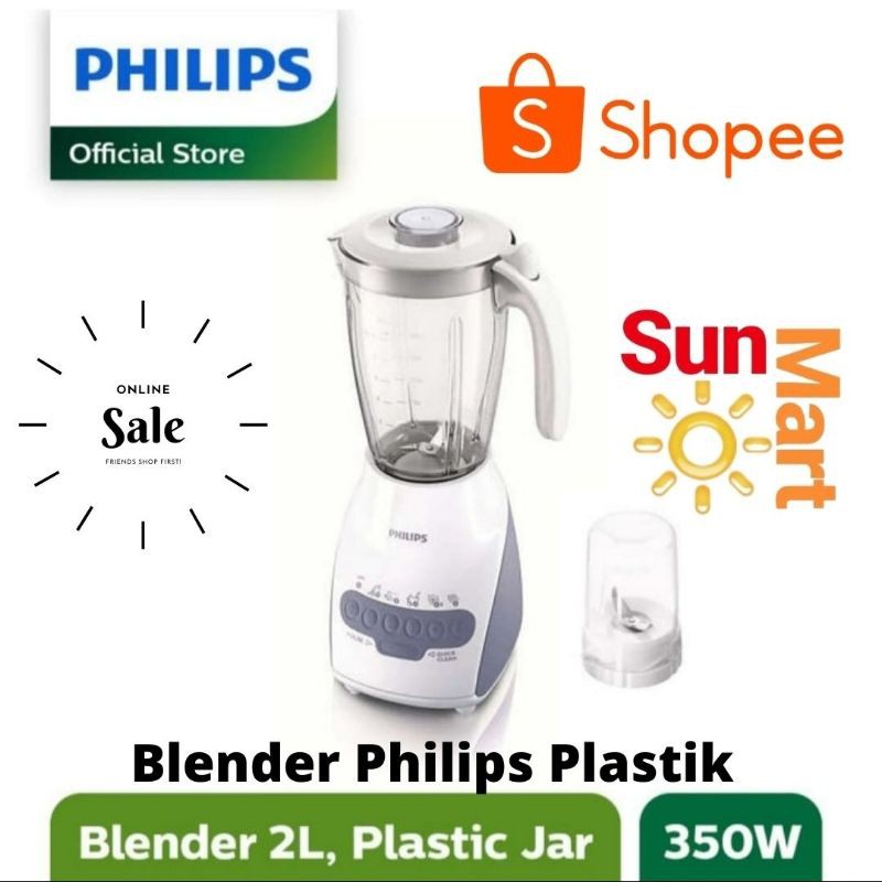 Jual Blender Philips Plastik HR 2115 / Blender 2 In 1 Plastik Philips ...