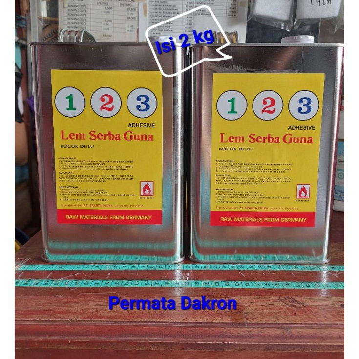 Jual Lem Kuning Serbaguna 123 isi 2 kg | Shopee Indonesia