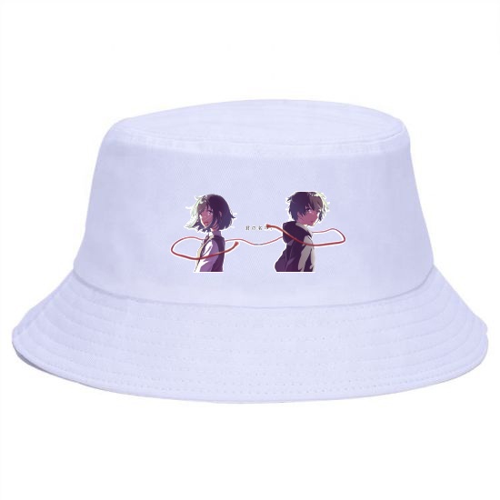 Jual Topi Bucket Anime Kimi no na wa Taki Mitsuha red ribbon | Shopee ...