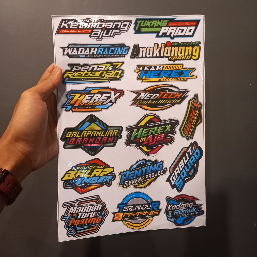 Jual Stiker Herex Stiker Racing Stiker Hologram | Shopee Indonesia