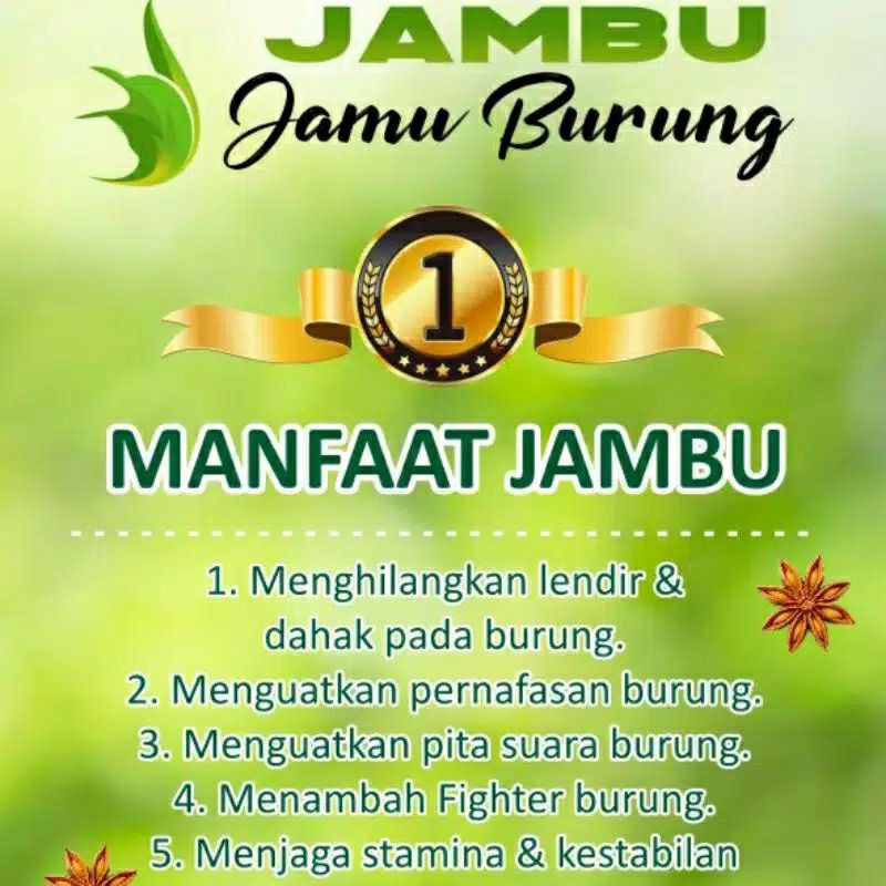 Jual Jamu Burung JAMBU Jamu Burung Bubuk Herbal | Shopee Indonesia