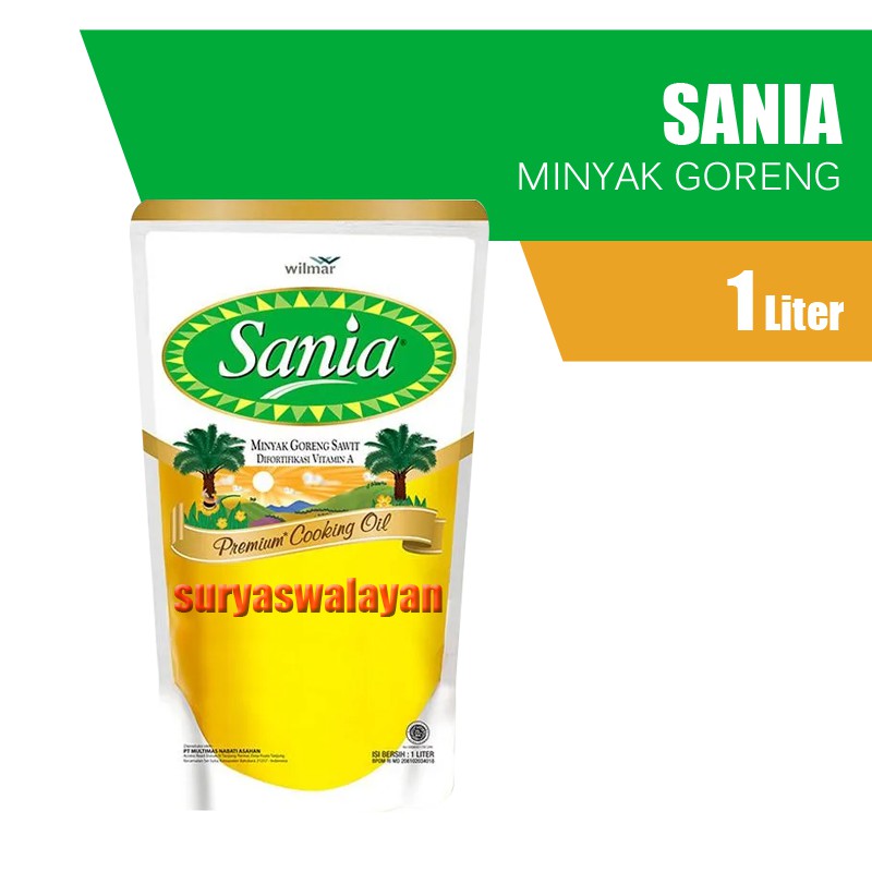 Jual (Cek Deskripsi) Minyak Goreng Sania 1 Liter Pouch - Sania 1 Liter ...