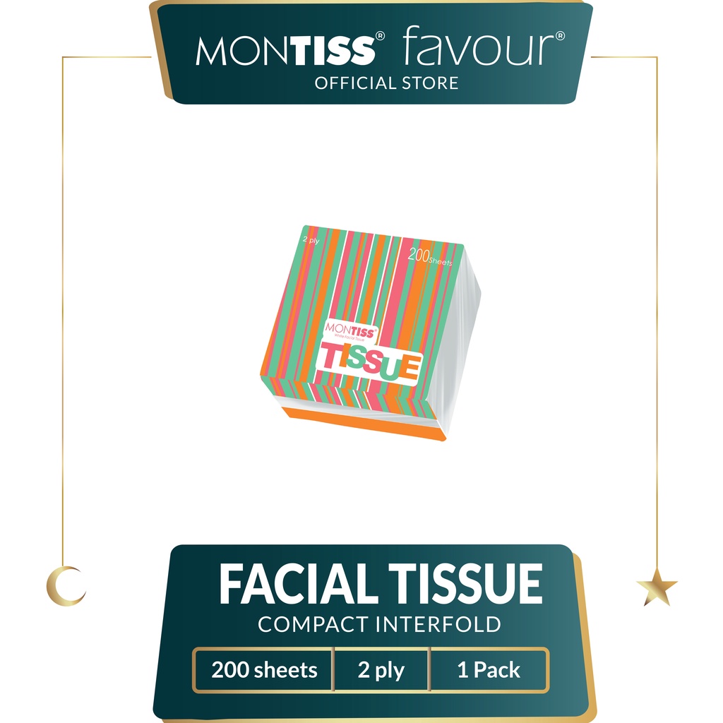 Jual Montiss Compact Interfold Tissue 200 Sheets | Shopee Indonesia