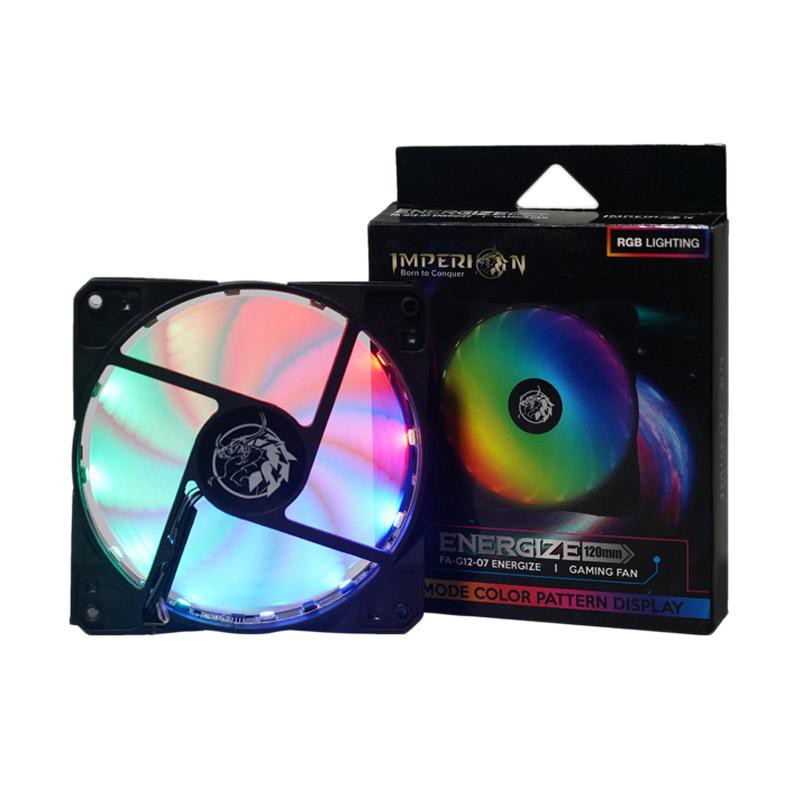 Jual Fan Casing 12cm Imperion Energize With LED Auto RGB Fan Case ...
