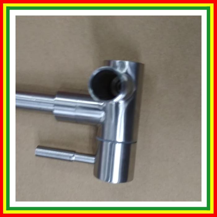 Jual Kran Kitchen Sink Tembok Stainless Fleksible/Kran Dinding Model ...