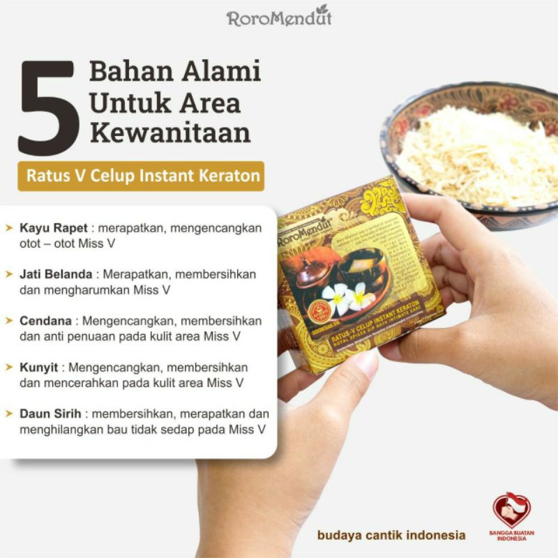 Jual ratus v celup instan keraton roro mendut original bpom | Shopee ...