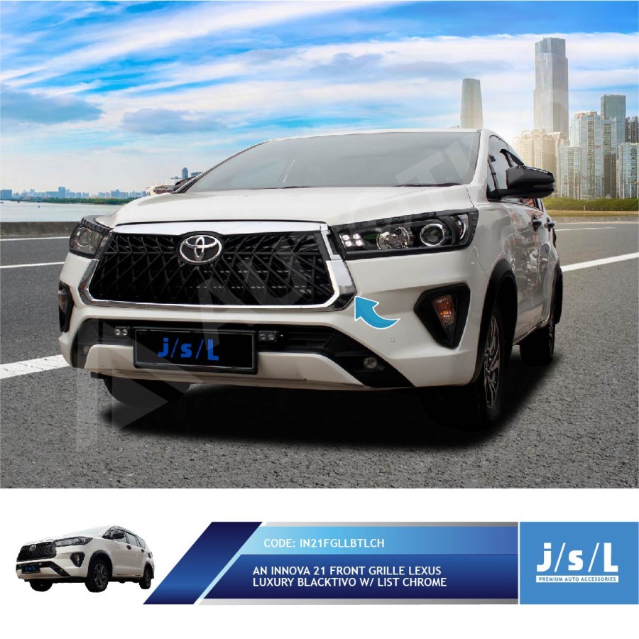 Jual Grill Innova 21 Front Grille Lexus Luxury Blacktivo List Chrome ...