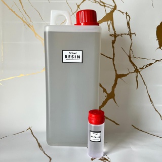 Jual RESIN 1000 gram + Katalis Recin Bening Merah Recine Catalis fiber ...