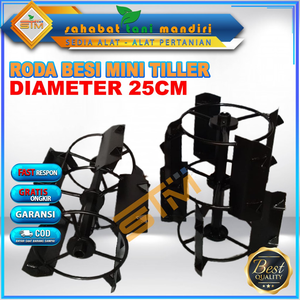 Jual Roda Besi Mini Tiller Costum Diameter 25CM | Shopee Indonesia