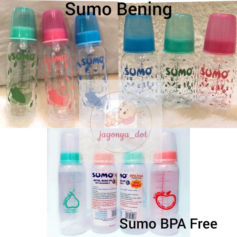 Jual Botol susu Sumo 150ml 250ml Bahan PP dan PC | Shopee Indonesia