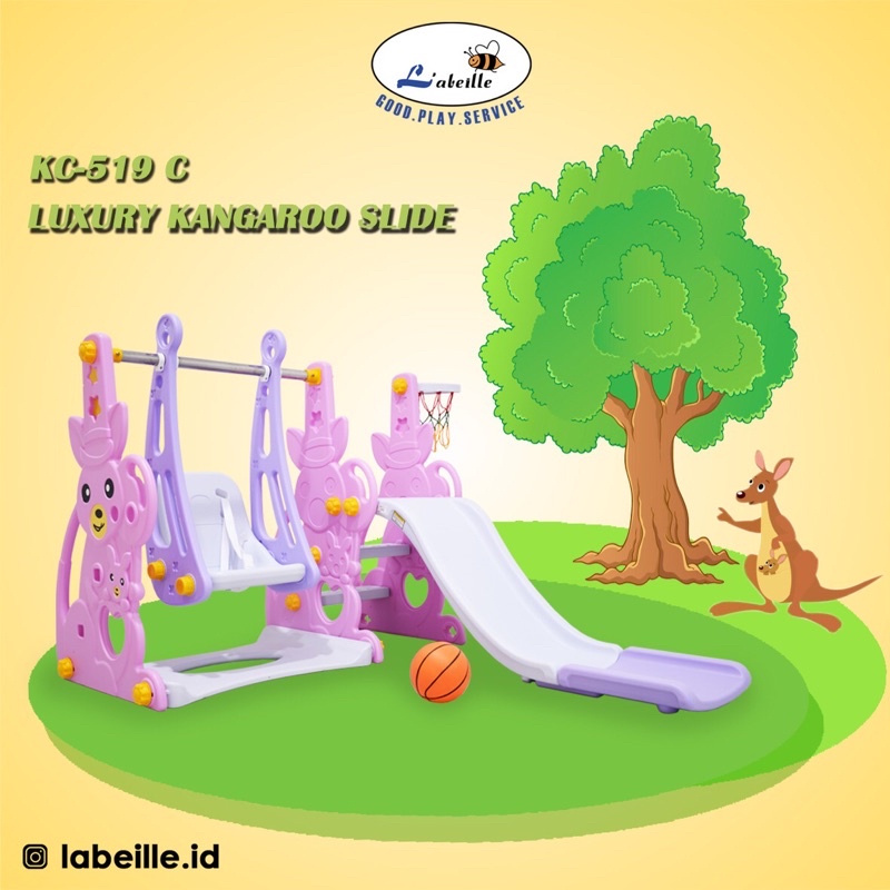Jual Luxury kangaroo slide labeille slide and swing perosotan anak ...