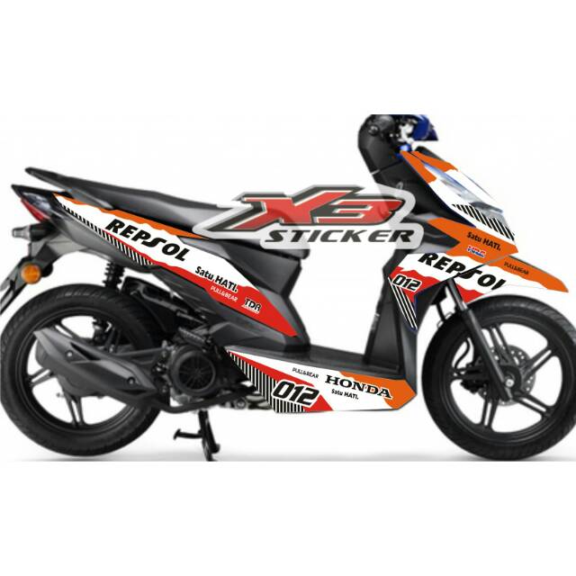 Jual Stiker Decal Beat fi Repsol Fullwrap | Shopee Indonesia