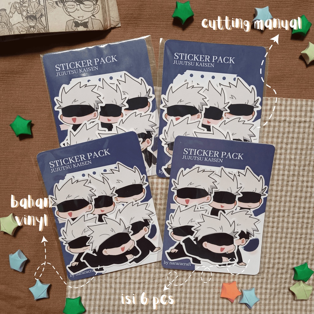 Jual Sticker Jujutsu Kaisen Gojo - Sticker Pack Jujutsu Kaisen by ...