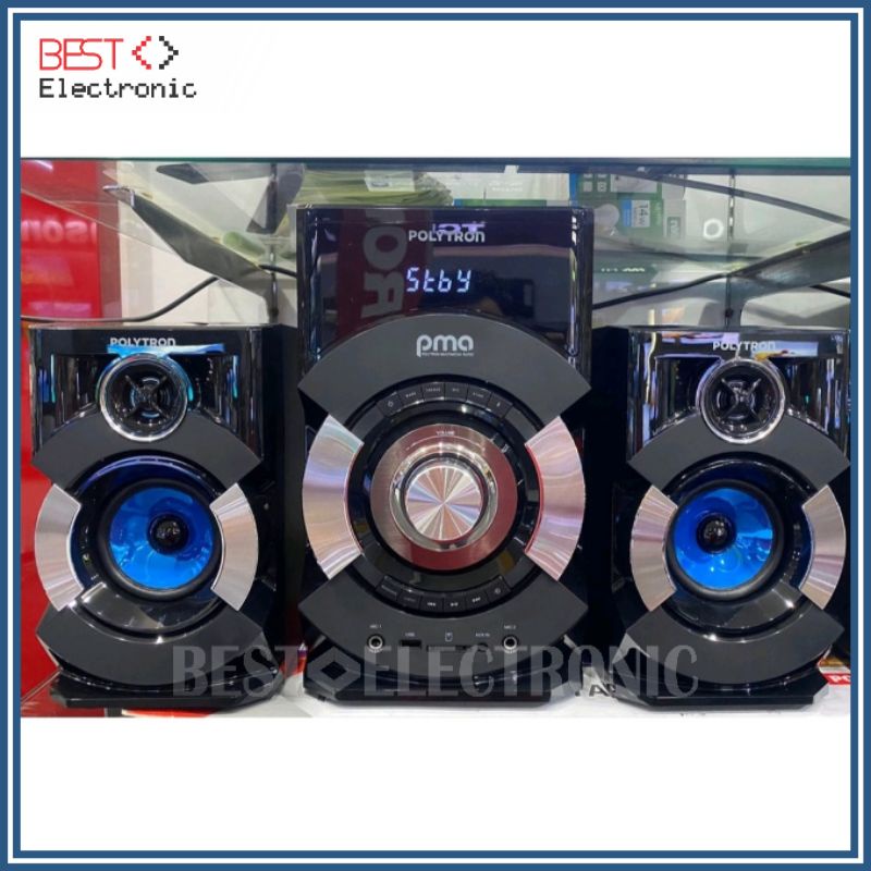 Jual PROMO TIPE BARU POLYTRON SPEAKER BLUETOOTH + RADIO PMA 9527 / PMA9527 PMA9507 PMA 9507 ...